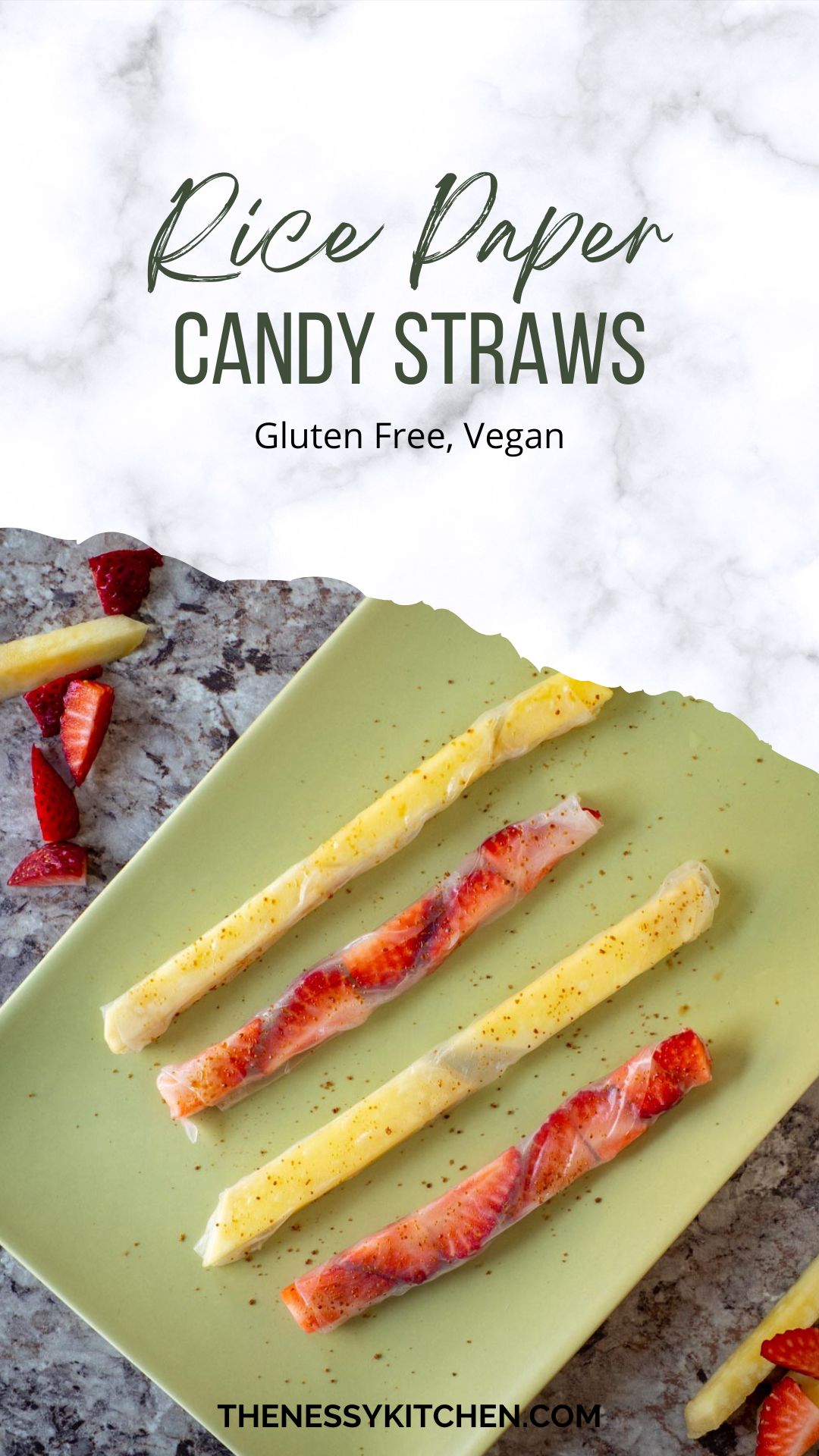 Rice Paper Candy Straws - The Nessy Kitchen