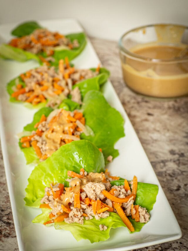 Ground Turkey Asian Lettuce Wraps - The Nessy Kitchen