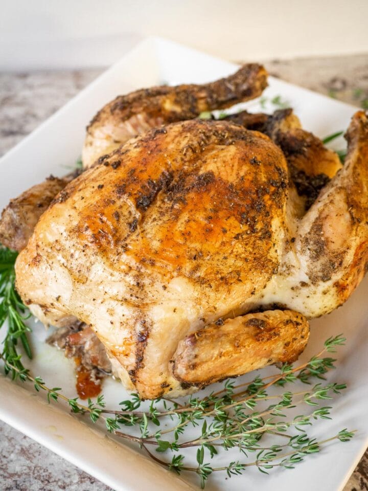 Roast Whole Chicken (Convection or Regular Oven) - The Nessy Kitchen