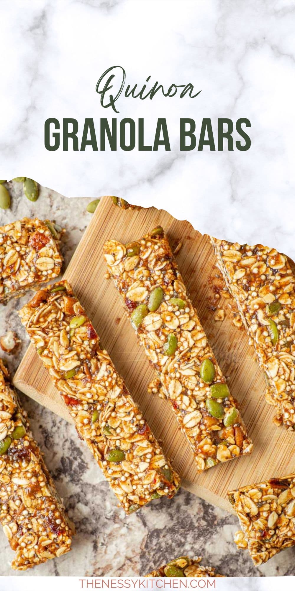 Quinoa Granola Bars - The Nessy Kitchen