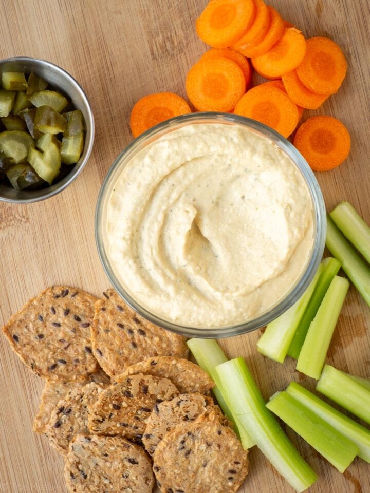 Dill Pickle Hummus - The Nessy Kitchen