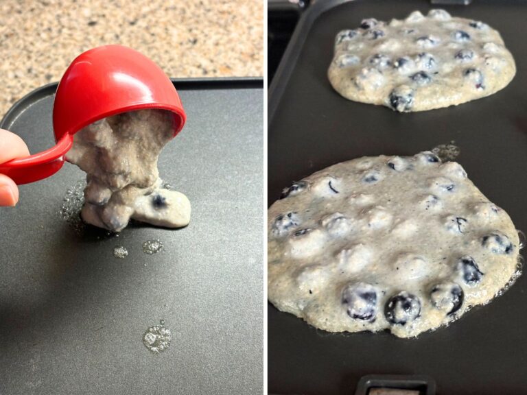 Blueberry Oatmeal Pancakes - The Nessy Kitchen