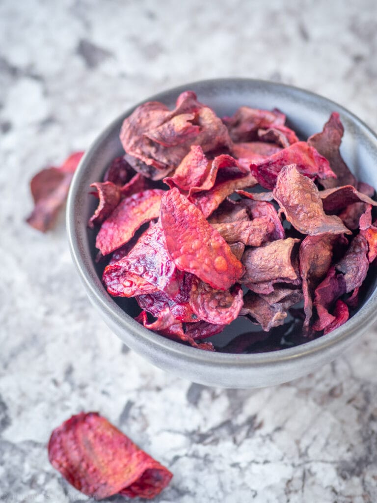 Air Fryer Beet Chips - The Nessy Kitchen