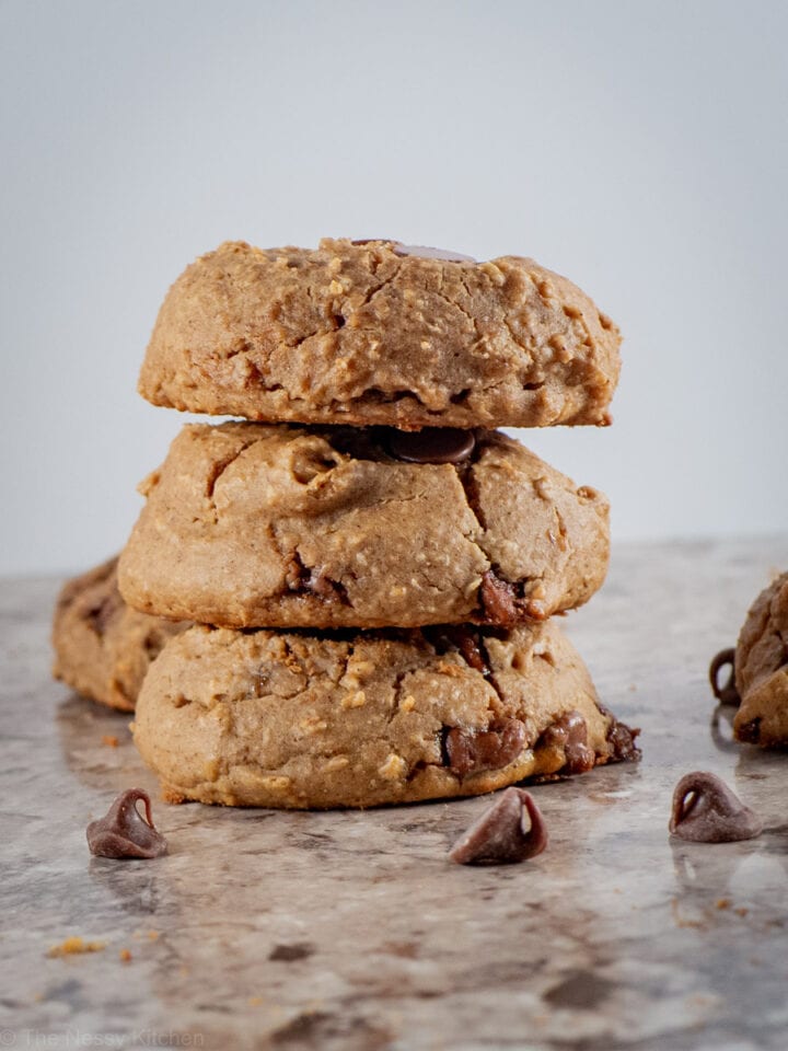 Chickpea Chocolate Chip Cookies - The Nessy Kitchen