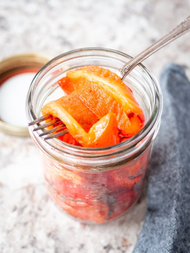 Air Fryer Roasted Red Peppers - The Nessy Kitchen