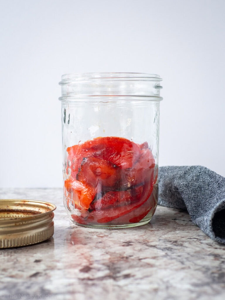 Air Fryer Roasted Red Peppers - The Nessy Kitchen