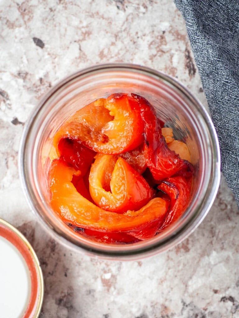Air Fryer Roasted Red Peppers - The Nessy Kitchen