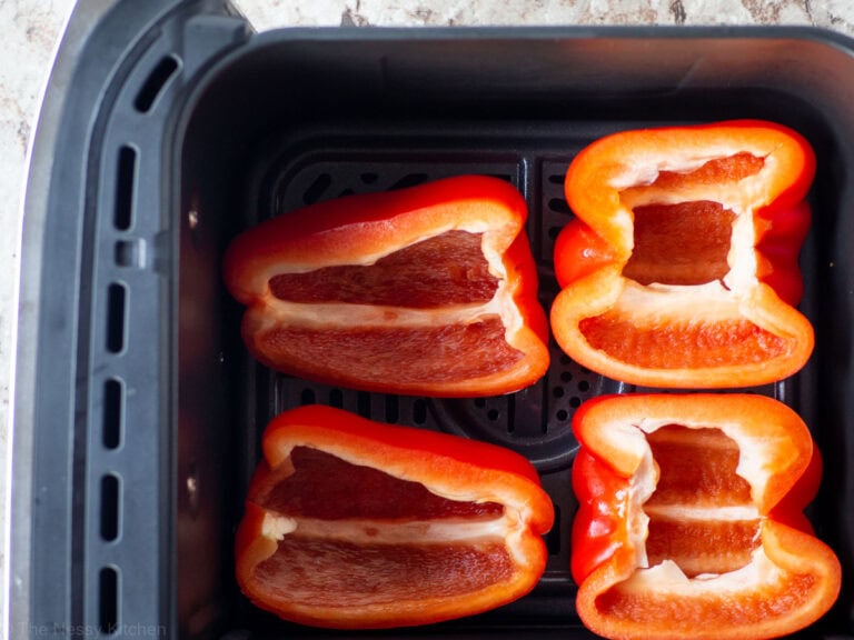Air Fryer Roasted Red Peppers - The Nessy Kitchen
