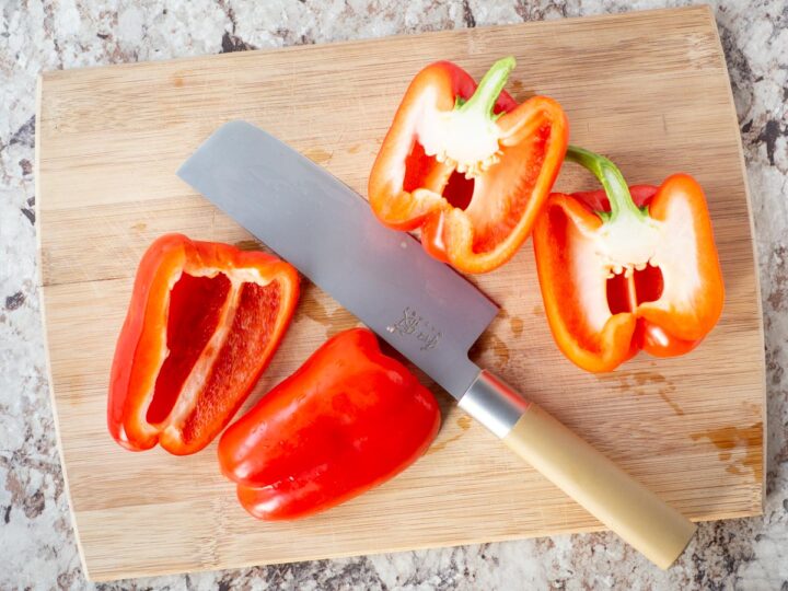 Air Fryer Roasted Red Peppers - The Nessy Kitchen