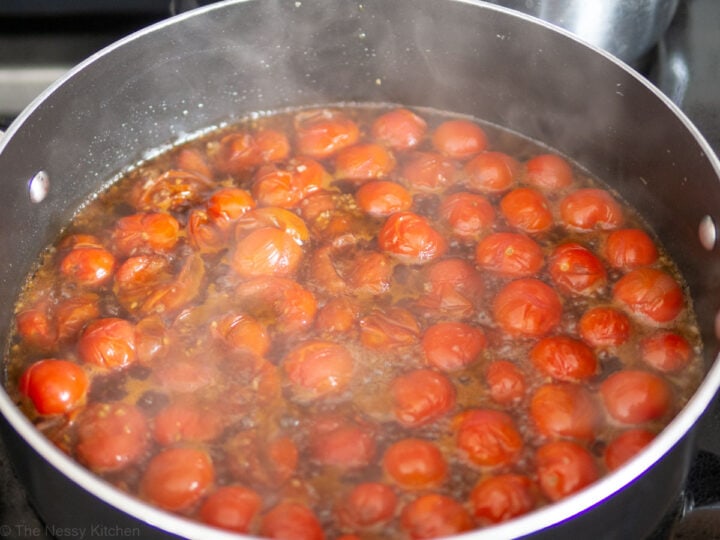 Sautéed Cherry Tomato Pasta - The Nessy Kitchen