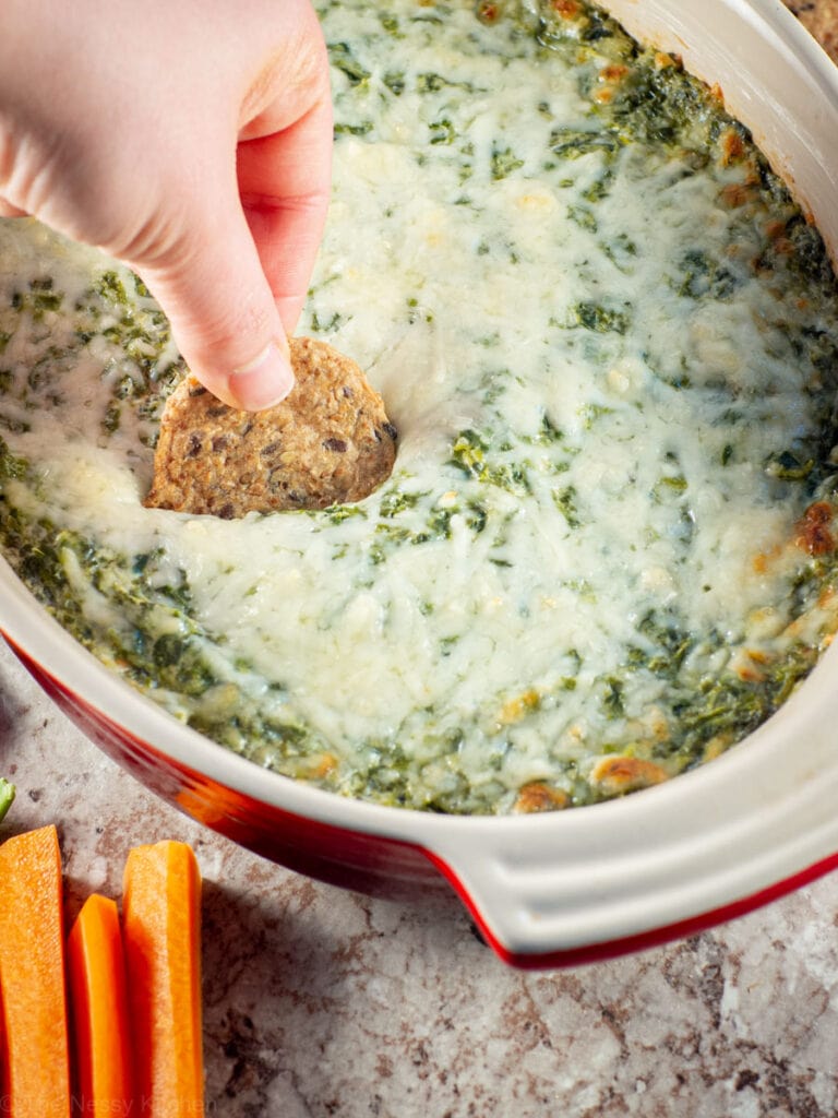 Greek Yogurt Spinach Dip - The Nessy Kitchen