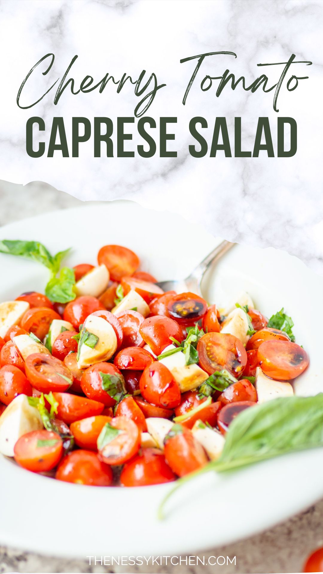 Cherry Tomato Caprese Salad - The Nessy Kitchen
