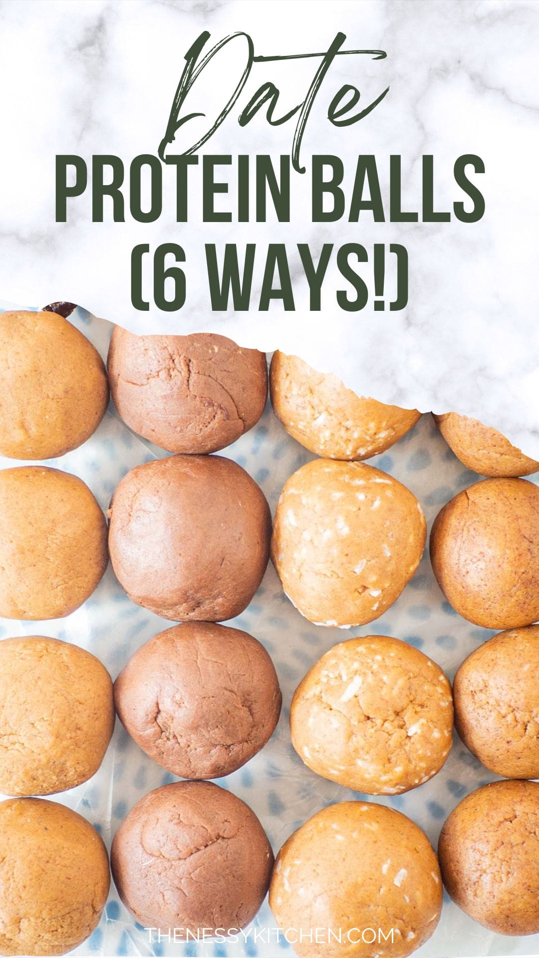 Date Protein Balls (6 Ways!) - The Nessy Kitchen