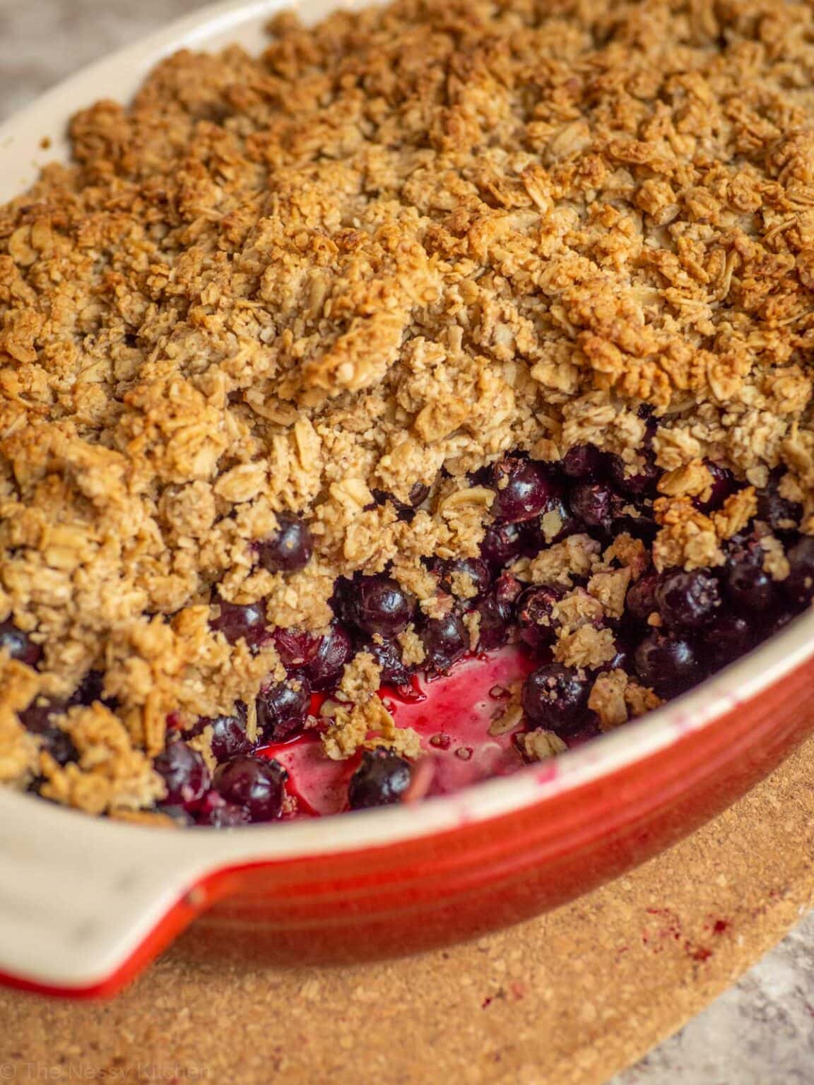 Saskatoon Berry Crisp - The Nessy Kitchen