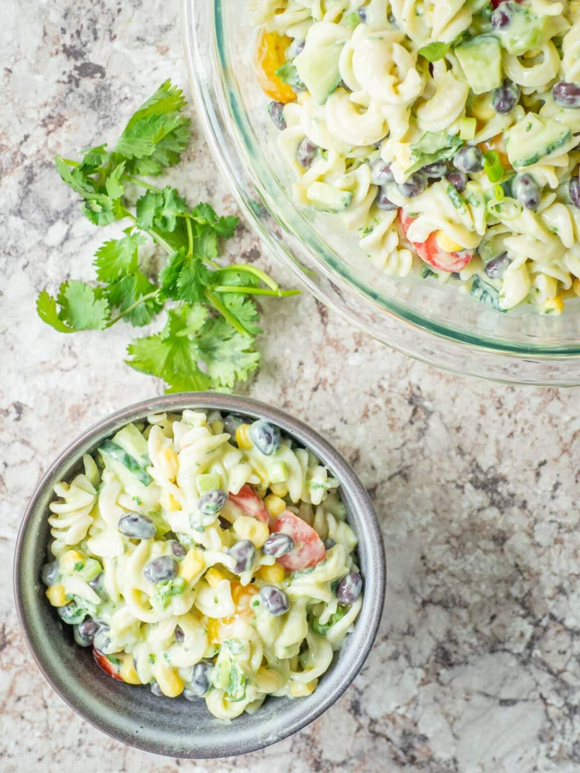 Cilantro Lime Pasta Salad - The Nessy Kitchen