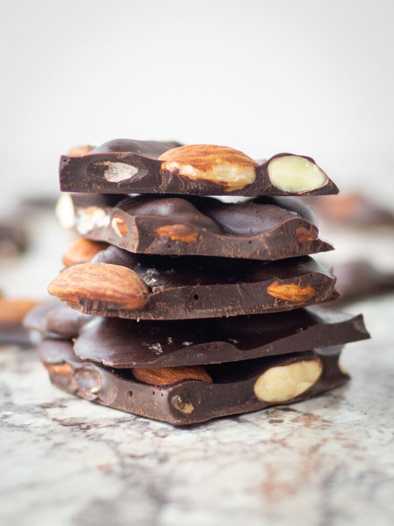 The Best Chocolate Almond Bark - The Nessy Kitchen