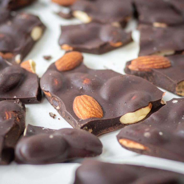 The Best Chocolate Almond Bark - The Nessy Kitchen